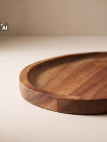 Sinsay - Dřevěný dekorativní tác - hnědá