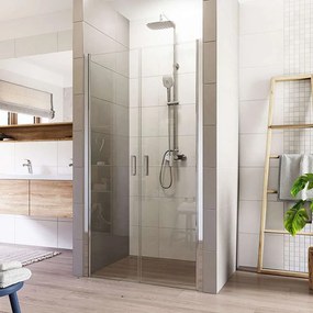 Mereo Mereo, Sprchové dveře, Lima, dvoukřídlé, lítací, chrom ALU, sklo, CK80513K