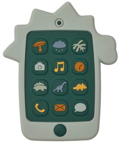 Liewood Silikonová hračka Thomas Phone Dino dove blue