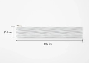 Samolepící bordura na zeď Bílá Abstrakce | 5 m x 13.8 cm | DWB8225