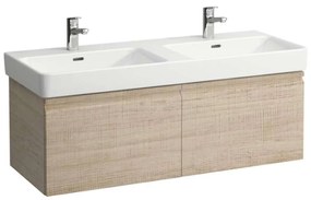 Laufen Pro S - Umyvadlová skříňka, 126x45x39 cm, 2 zásuvky, světlý dub H4835720964791