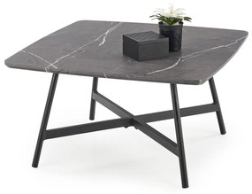 Konferenční stolek Fariola (šedý mramor + černá). 1028111