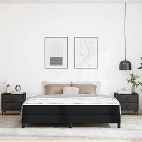Rám postele s matrací Černá 180 x 200 cm textil 3398643