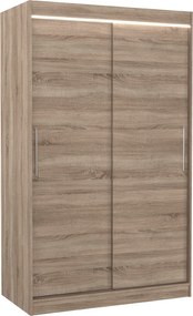 ADRK Furniture Posuvná skříň s LED osvětlením COLLIN 120 SW-COL-T-120+L-V004