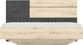 IDZ Postel BAFRA, 160x200 cm Dub Artisan/Norská borovice