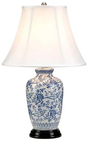 Elstead BLUE-G-JAR-TL - Stolní lampa BLUE GINGER JAR 1xE27/60W/230V