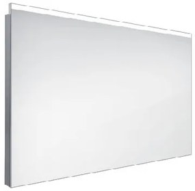 Nimco Zrcadla - Koupelnové podsvícené LED zrcadlo 900 x 600 mm, hranaté, aluminium ZP 8019