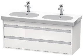 Duravit Ketho - Umyvadlová skříňka 48x115x46 cm, 2 zásuvky, lesklá bílá KT664902222