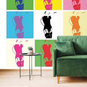 Tapeta pop art půvab ženy - 375x250