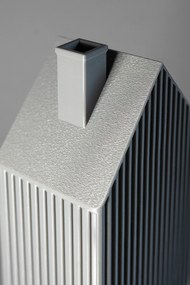 DOMEČEK CASETTA - Aroma difuzér a LED svíčka , šedá-matná