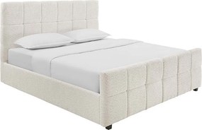 Designová postel Viola 160 x 200 cm krémová