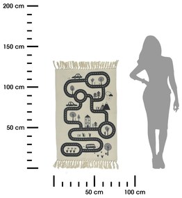 Dětský koberec Harry, 80x120 cm, béžová