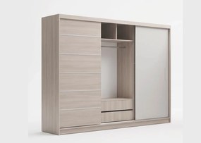 Stolar Šatní skříň Alicante 250 | Posuvná | Kašmír