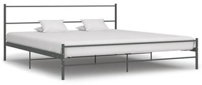 Rám postele šedý kov 180 x 200 cm,  284684 HangarStore.cz