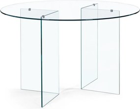 Skleněný kulatý jídelní stůl ø 130 cm Iride – Bizzotto