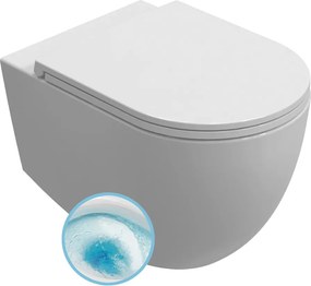 Isvea INFINITY závěsná WC mísa 36,5 x 53 cm Vortex Rimless keramická bílá 10NF02003