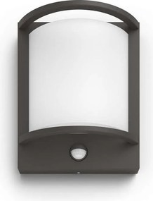 PH 17392/93/P0 LED Venkovní nástěnné svítidlo Samondra s pohybovým čidlem 17392/93/P0 antracitové 2700K - PHILIPS (915005554501)