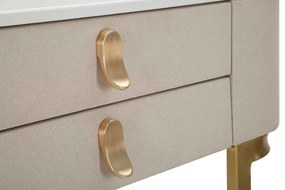 Designová konzole Ondelette 70 cm krémová