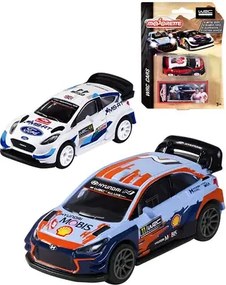 MAJORETTE Auto WRC / Sběratelský box / kov / volnoběh / délka 7,5 cm