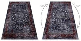 MIRO 51600.810 mycí kobereček Růžice, rám protiskluz tmavě modrá velikost 160x220 cm | krásné koberce cz