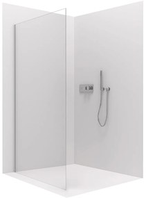 Cerano Varone, pevná sprchová stěna 100x195 cm, 6mm čiré sklo, chromový profil, CER-CER-DY505-100-195-SG