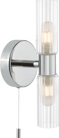 Där Lighting BOL0950 - Koupelnová nástěnná lampa BOLTON 2xG9/5W/230V IP44 chrom