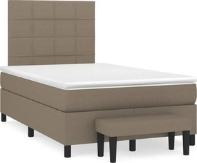 Box spring postel s matrací taupe 120x200 cm textil 3136585
