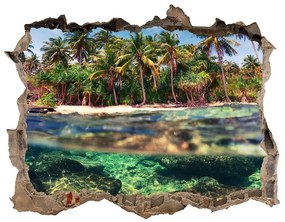 Wallmuralia Nálepka fototapeta 3D na zeď Tropická pláž 95x64 cm