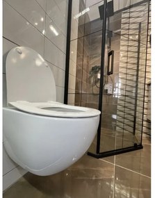 Aplomo Peonia rimless WC závěsné se sedátkem, bílá