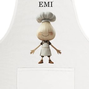 Kuchyňská zástěra Garlico EMI, Bílá