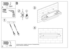 Sollux SL.0379 - Nástěnné svítidlo FROST 2xG9/40W/230V