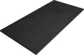 Mexen Hugo, SMC obdélníková sprchová vanička 170 x 80 cm, černá matná, 42708017
