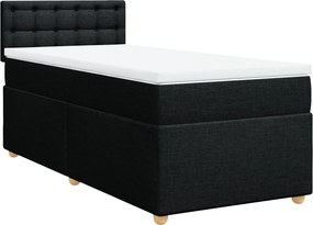 Box spring postel s matrací černá 100 x 200 cm textil 3286607
