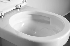 Aqualine Denica závěsná WC mísa 36 x 52 cm Vortex Rimless bílá keramika PS8512