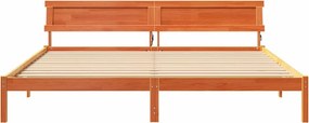 Rám postele Voskově hnědá 200 x 200 cm Masivní borové dřevo 3385747