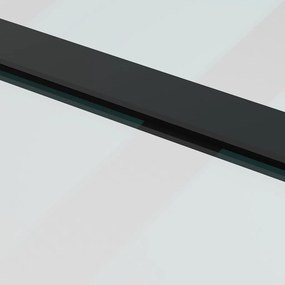 Posuvné dveře s kováním 90x205 cm ESG sklo a hliník 3332869