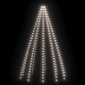 Světelná síť na vánoční stromek 250 studených bílých LED 250 cm