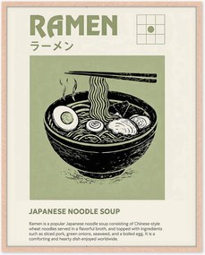 Ručně vyrobený zarámovaný digitální tisk Ramen
