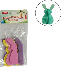 Závěsné ozdoby BUNNY 8 cm sada 8 ks, barevné