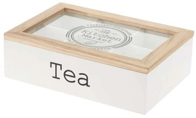 Krabička na čaj Tea box bílá