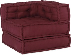 Modulová pohovka Textil Bordó 210 x 70 x 56 cm 3315072