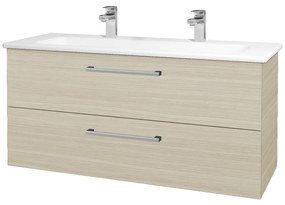 Dřevojas Koupelnová skříň GIO SZZ2 120 Varianta: N01 Bílá lesk / Úchytka T03 / N06 Lava