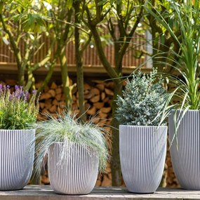 Capi Nature Groove Planter Ball Ivory Ø 24 cm / V 21 cm