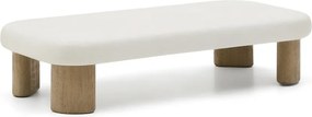 Zahradní konferenční stolek s betonovou deskou 70x140 cm Labra – Kave Home