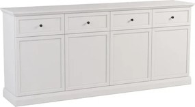 Komoda LUCCA K4D4S, bílý opál