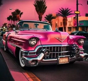 NORIMPEX Diamantové malování Cadillac v Los Angeles / 30x40 cm