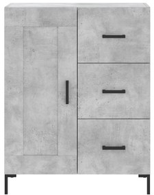 Skříň highboard betonově šedá 69,5x34x180 cm kompozitní dřevo,  3190025