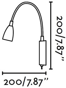 FARO 40994 - LED Nástěnná lampa LOKE LED/3W/230V