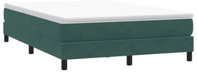 Postel Box Spring bez matrace tmavě zelená 160x210 cm samet 3315834