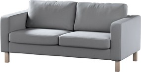 Potah na pohovku IKEA Karlstad 2-místná, nerozkládací, krátký barva šedá látka sametová